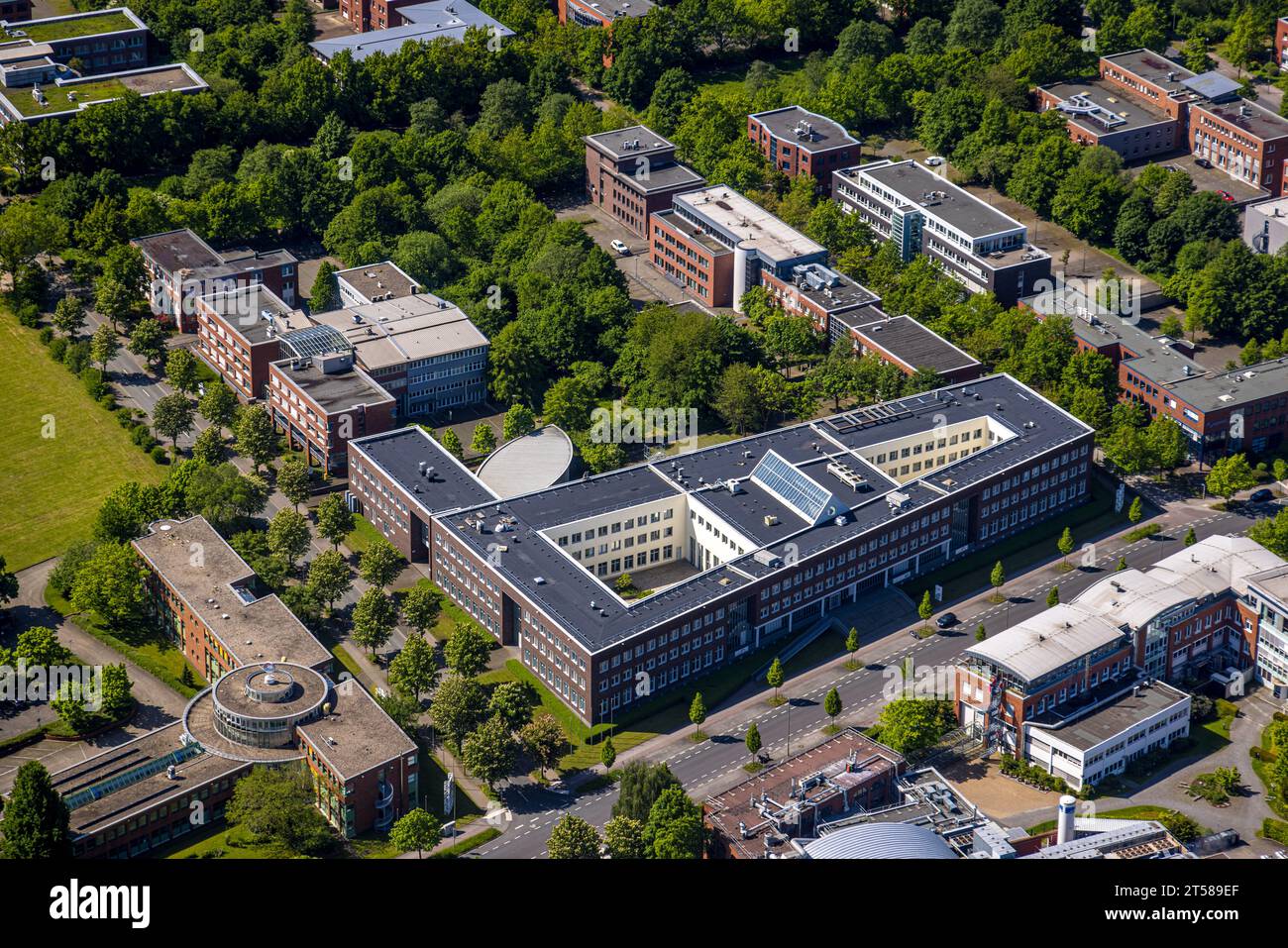 Aerial view, TU Dortmund University of Technology, Technology Center ...