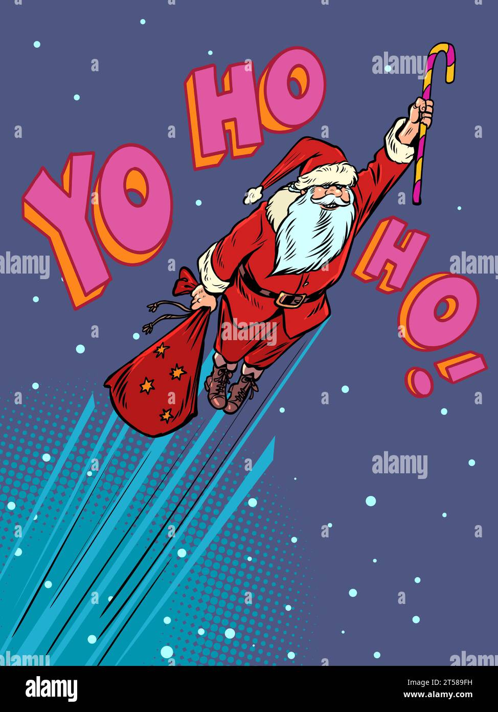 Man looking like santa claus Stock Vector Images - Alamy