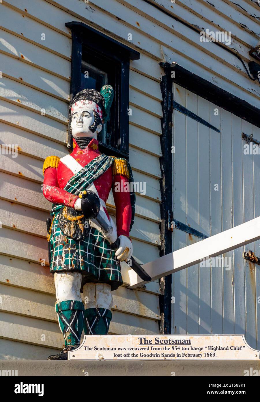 Figurehead of The Scotsman which came from the ship Highland Chief ...