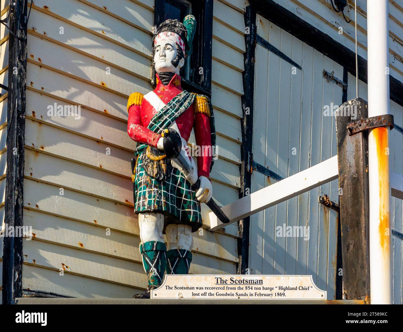 Figurehead of The Scotsman which came from the ship Highland Chief ...