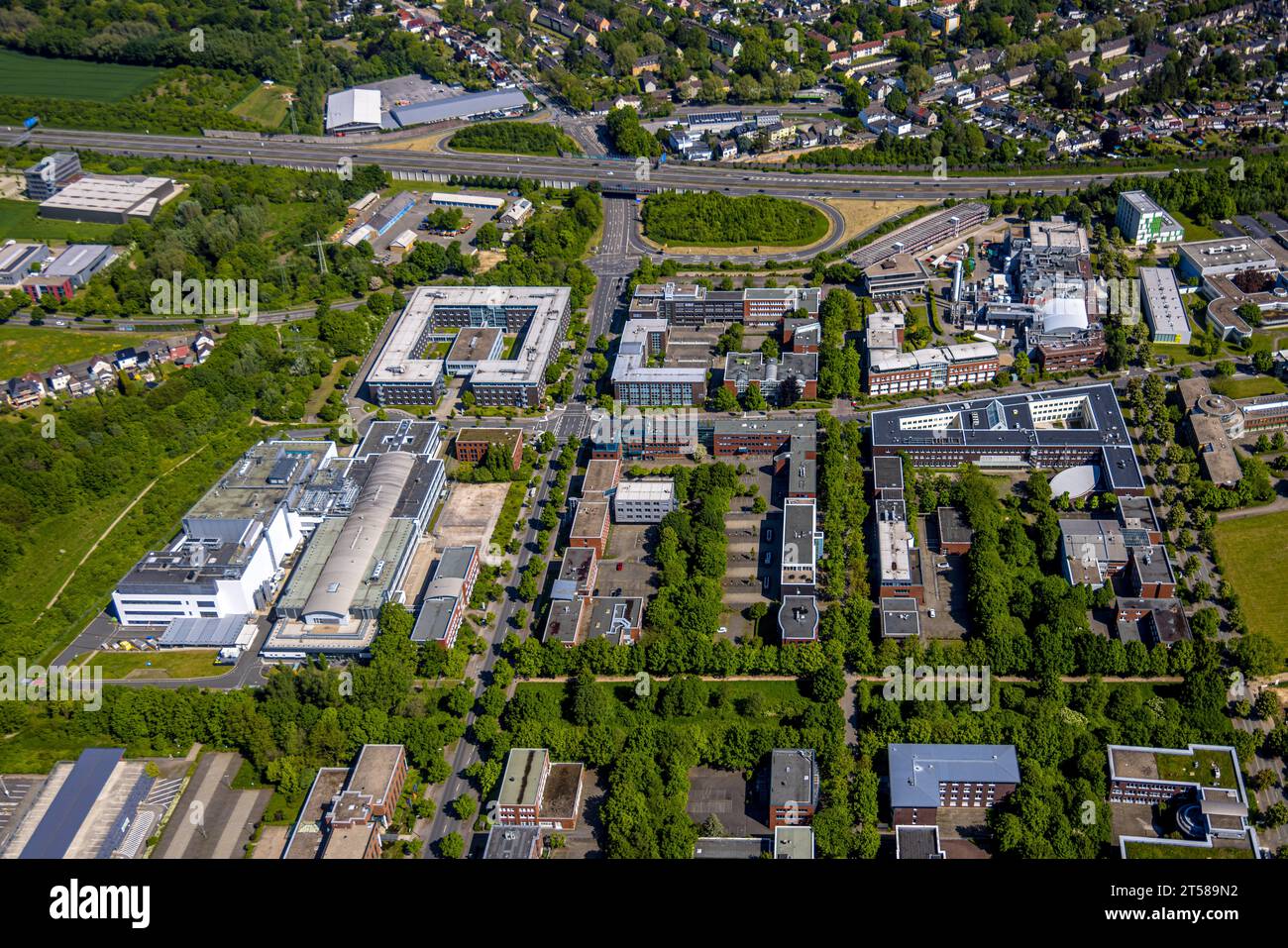 Aerial view, TU Dortmund University of Technology, Technology Center ...