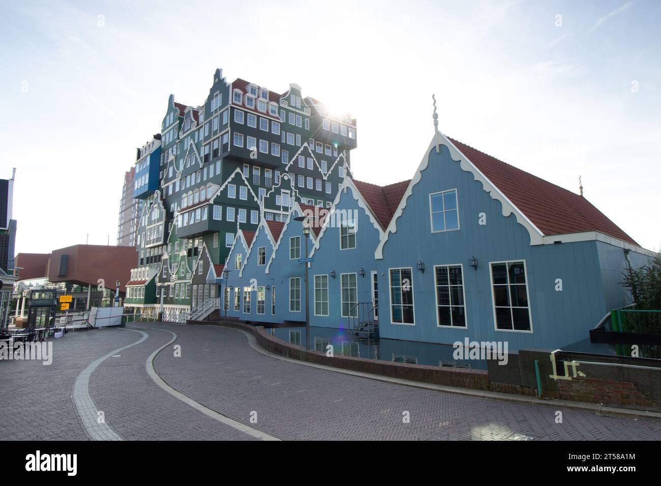 Colourful and unusual houses in Zaandam. Fairytale buildings with ...