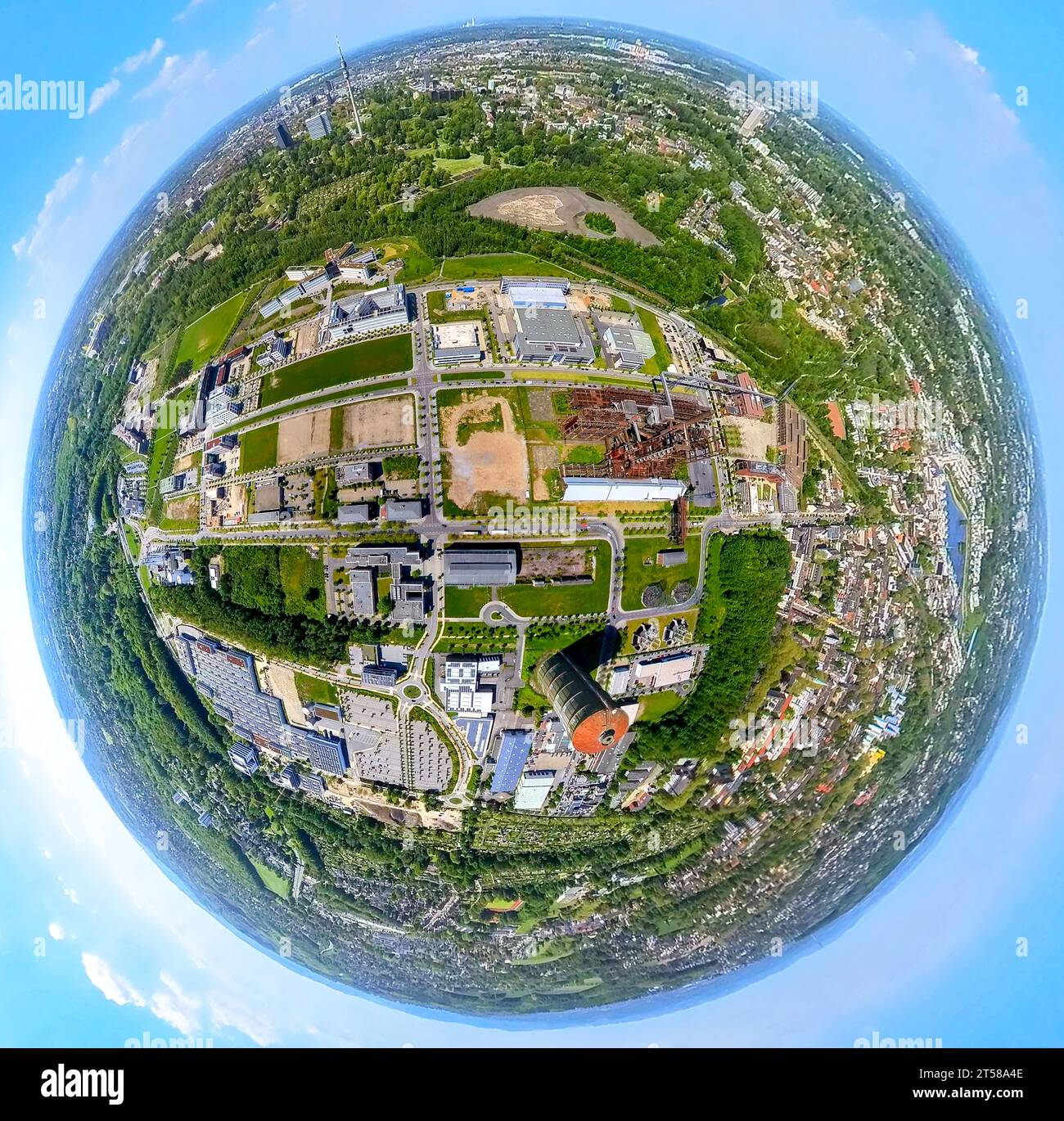 Technology park industrial estate phoenix west overview hi-res stock ...