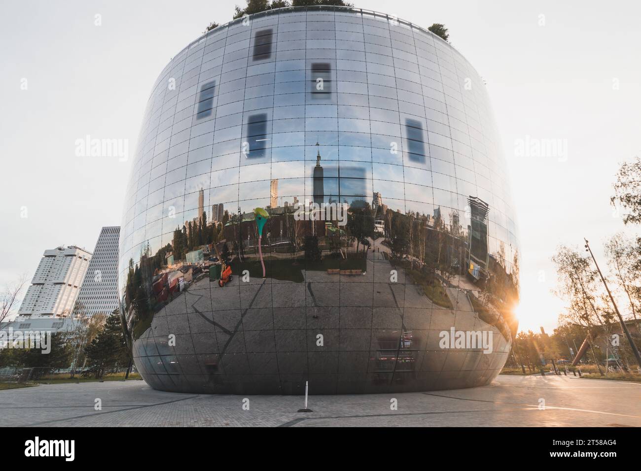Mirror building of Depot Boijmans Van Beuningen in Rotterdam, the ...