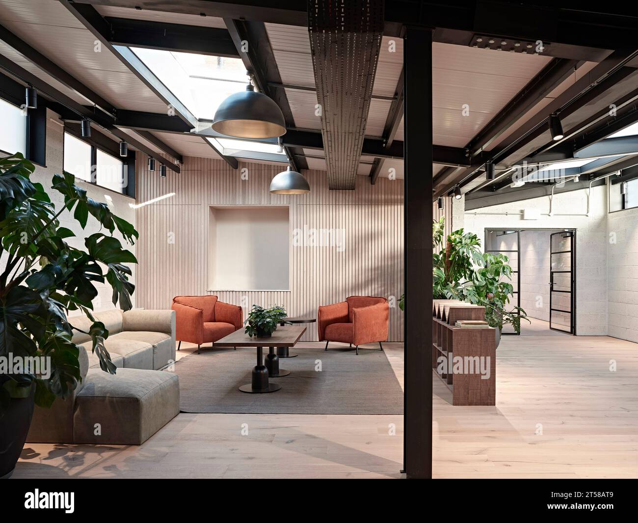 Reception and breakout area. Langton Rd, London, United Kingdom ...