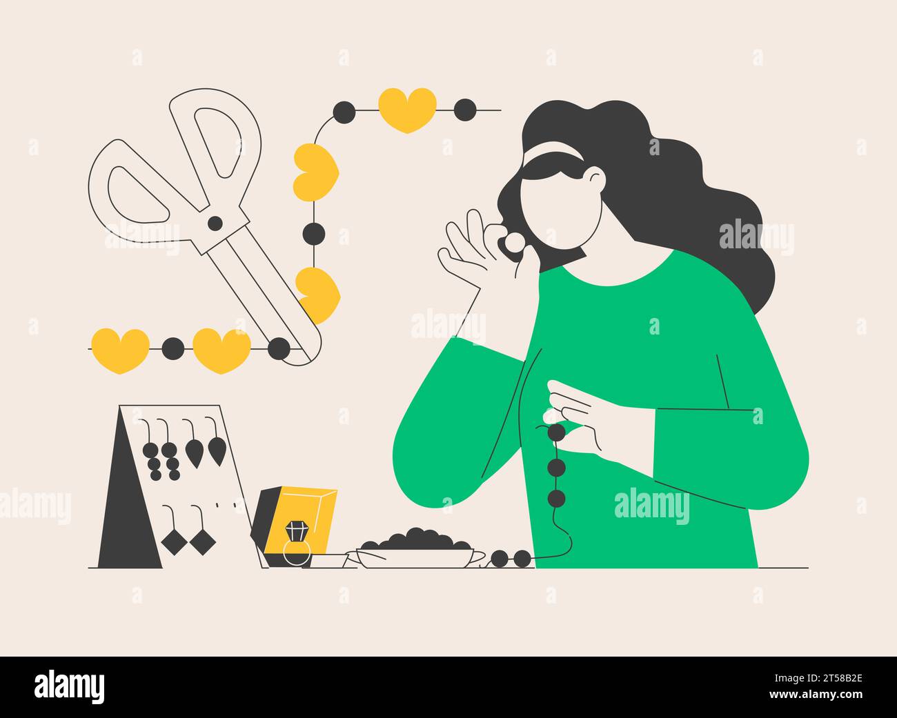 DIY decoration abstract concept vector illustration Stock Vector Image ...