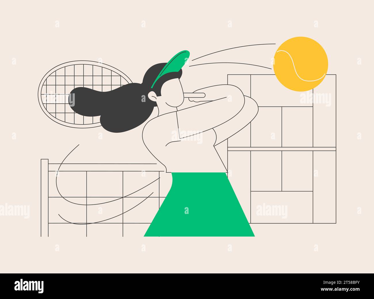 Tennis abstract concept vector illustration Stock Vector Image & Art ...