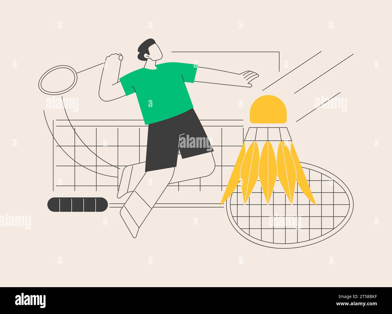 Badminton abstract concept vector illustration Stock Vector Image & Art ...