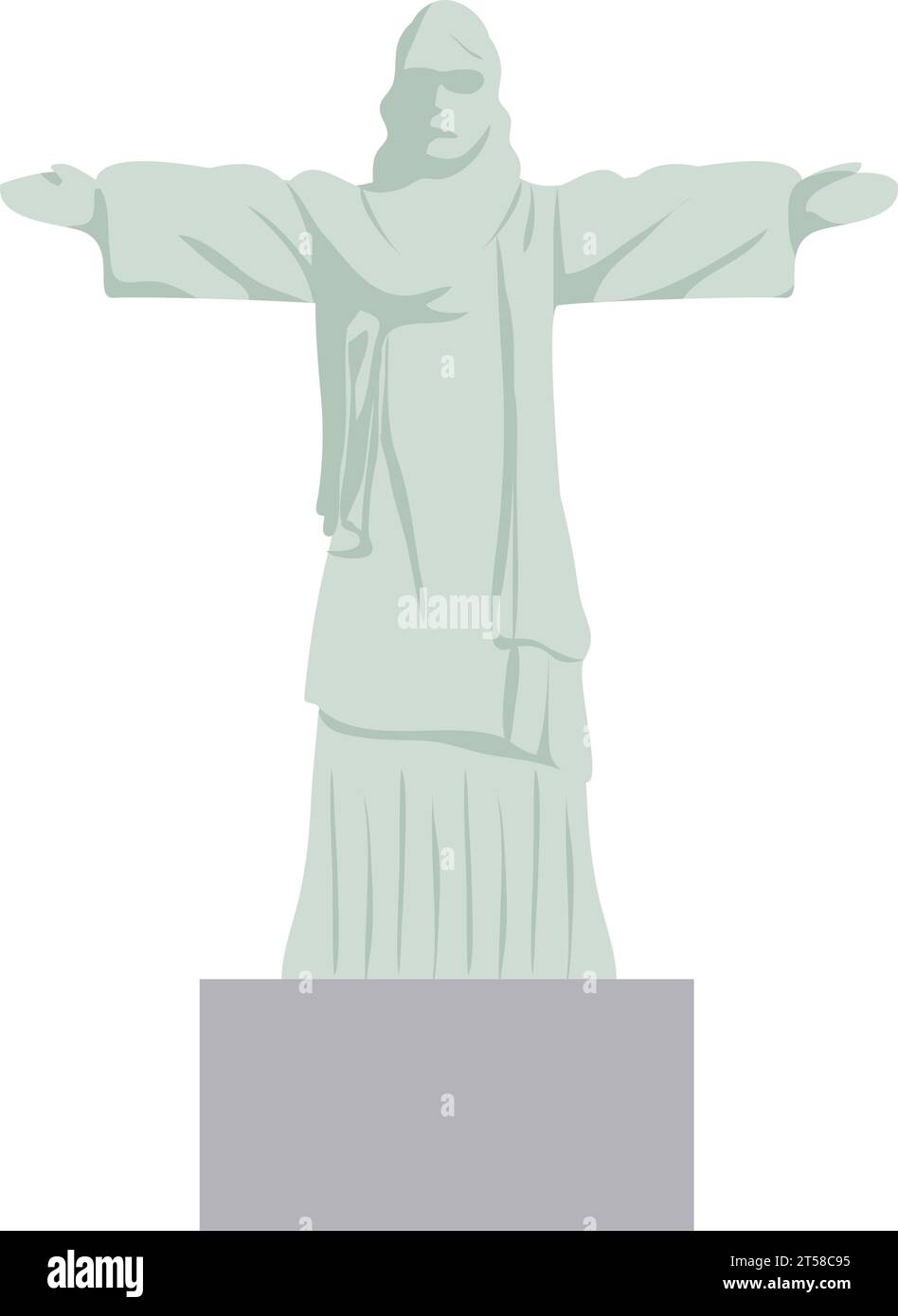 cristo rey monument Stock Vector Image & Art - Alamy