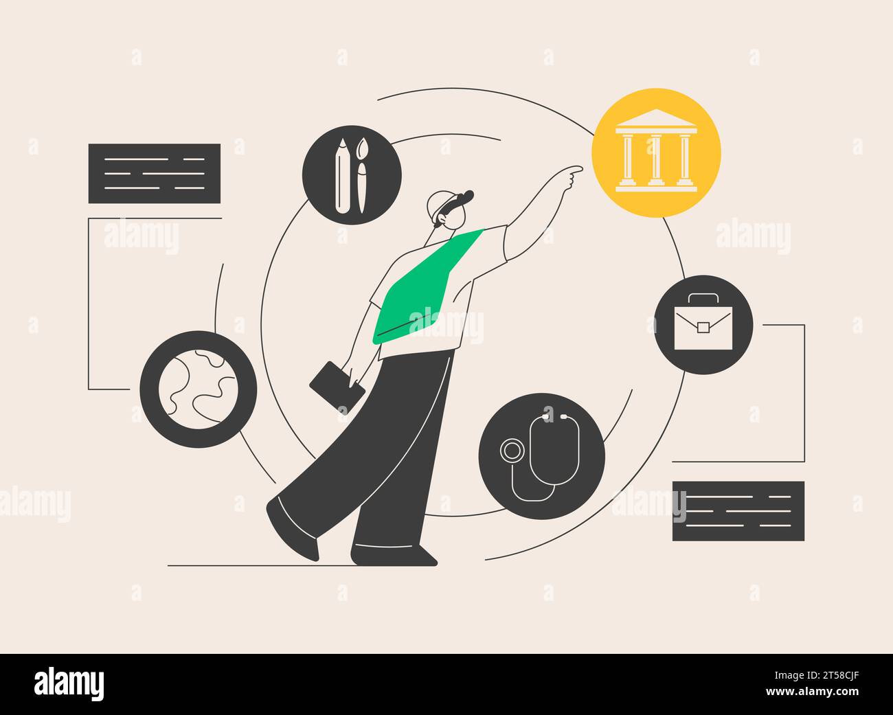 College choice abstract concept vector illustration Stock Vector Image ...