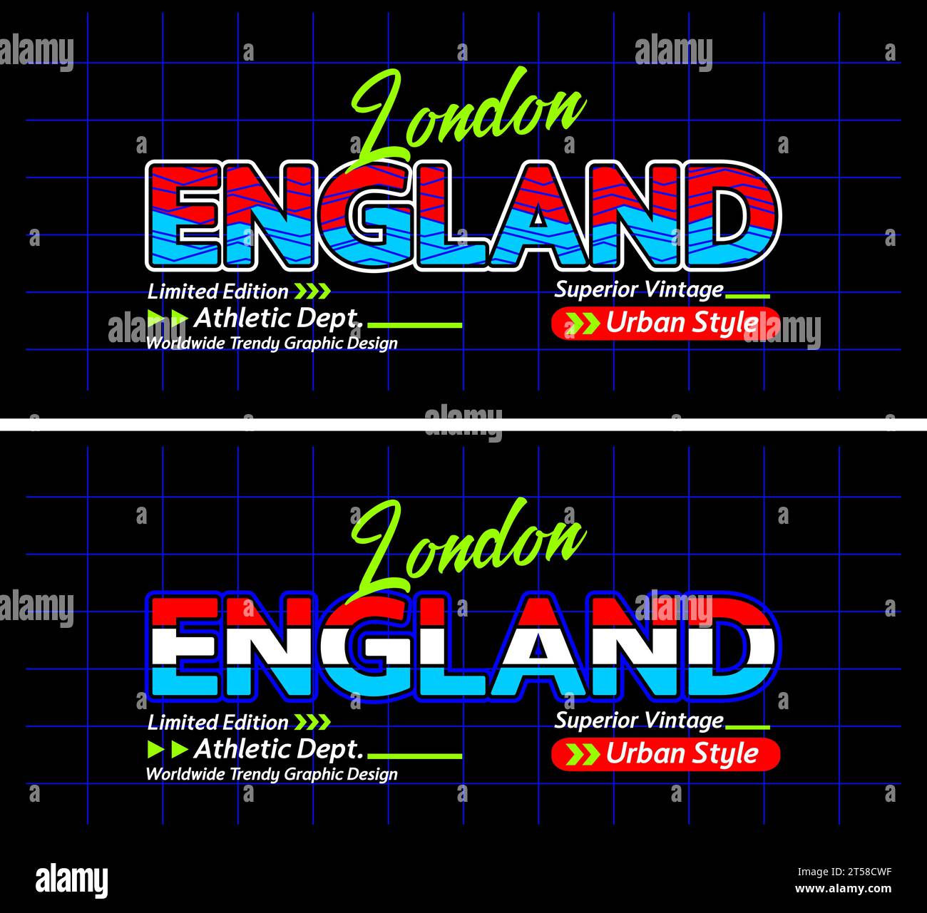 England urban line lettering sports style vintage college, typography ...
