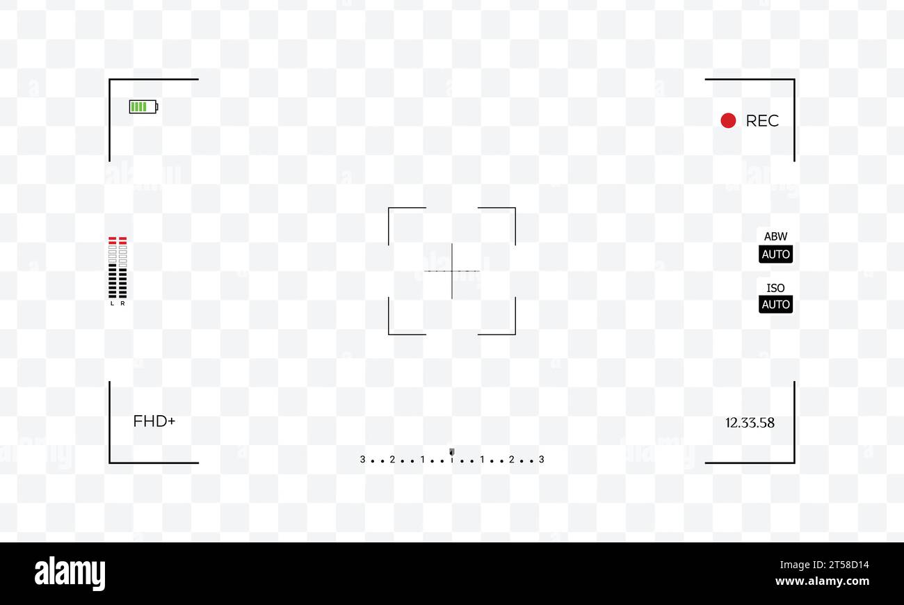 Classic digital video camera focusing screen Vector Image Stock Vector ...