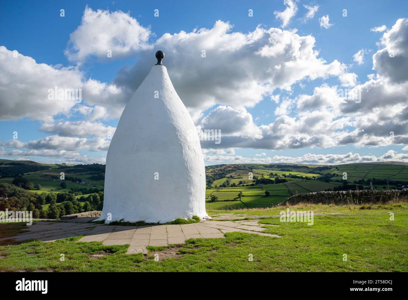 The White Nancy, a folly high in the hills above Bollington ...