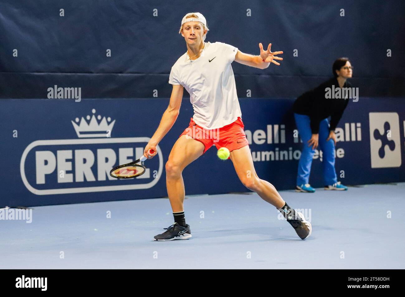 Bergamo, Italy. 03rd Nov, 2023. Mark Lajal (EST) during ATP Challenger ...