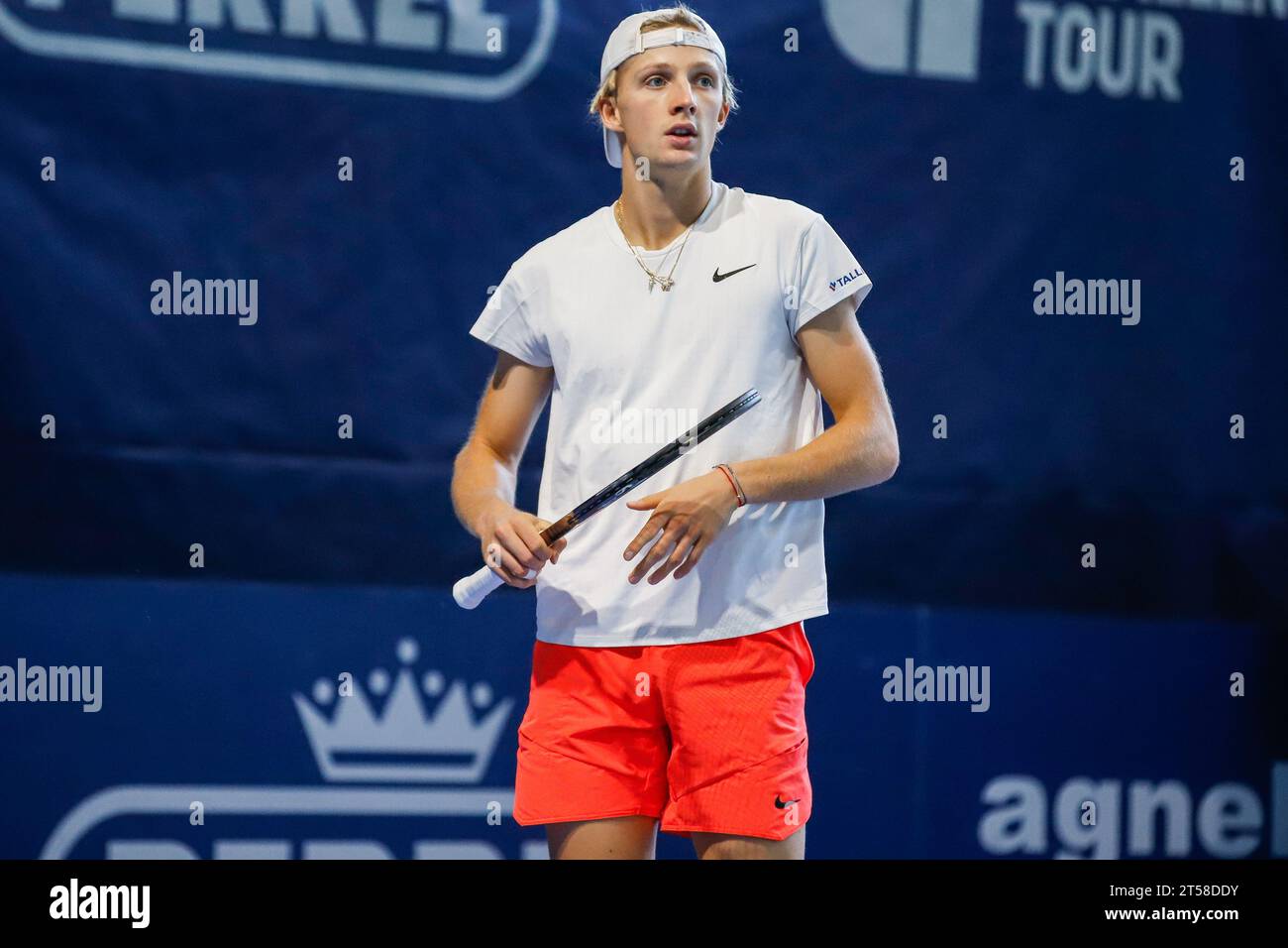 Bergamo, Italy. 03rd Nov, 2023. Mark Lajal (EST) during ATP Challenger ...