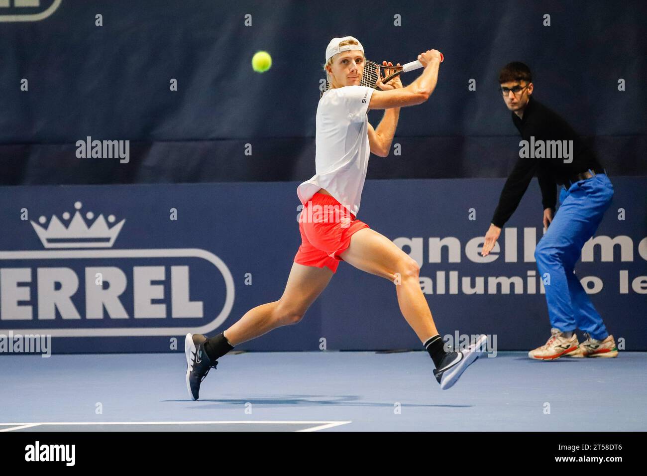 Bergamo, Italy. 03rd Nov, 2023. Mark Lajal (EST) during ATP Challenger ...