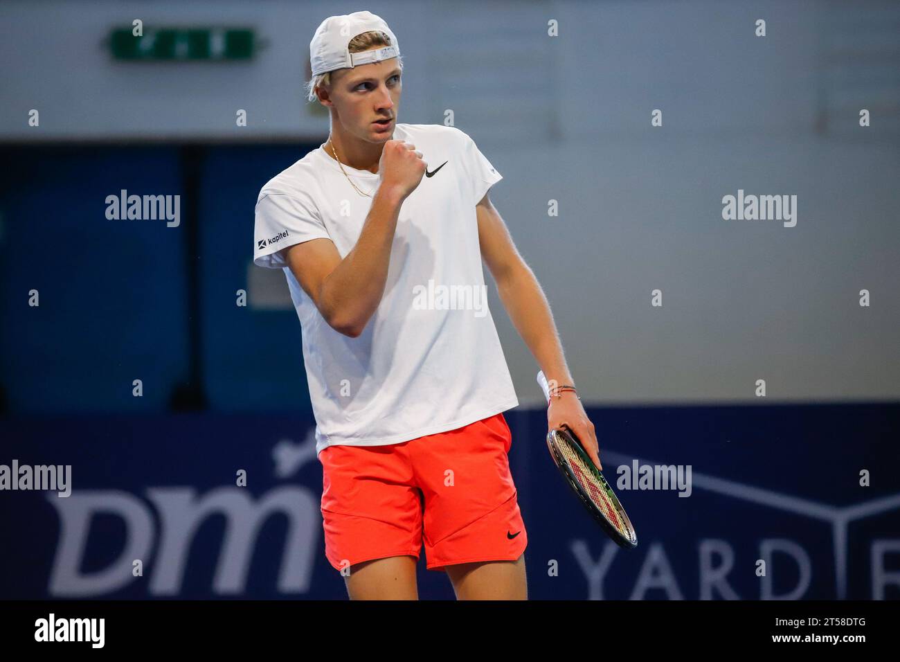 Bergamo, Italy. 03rd Nov, 2023. Mark Lajal (EST) during ATP Challenger ...