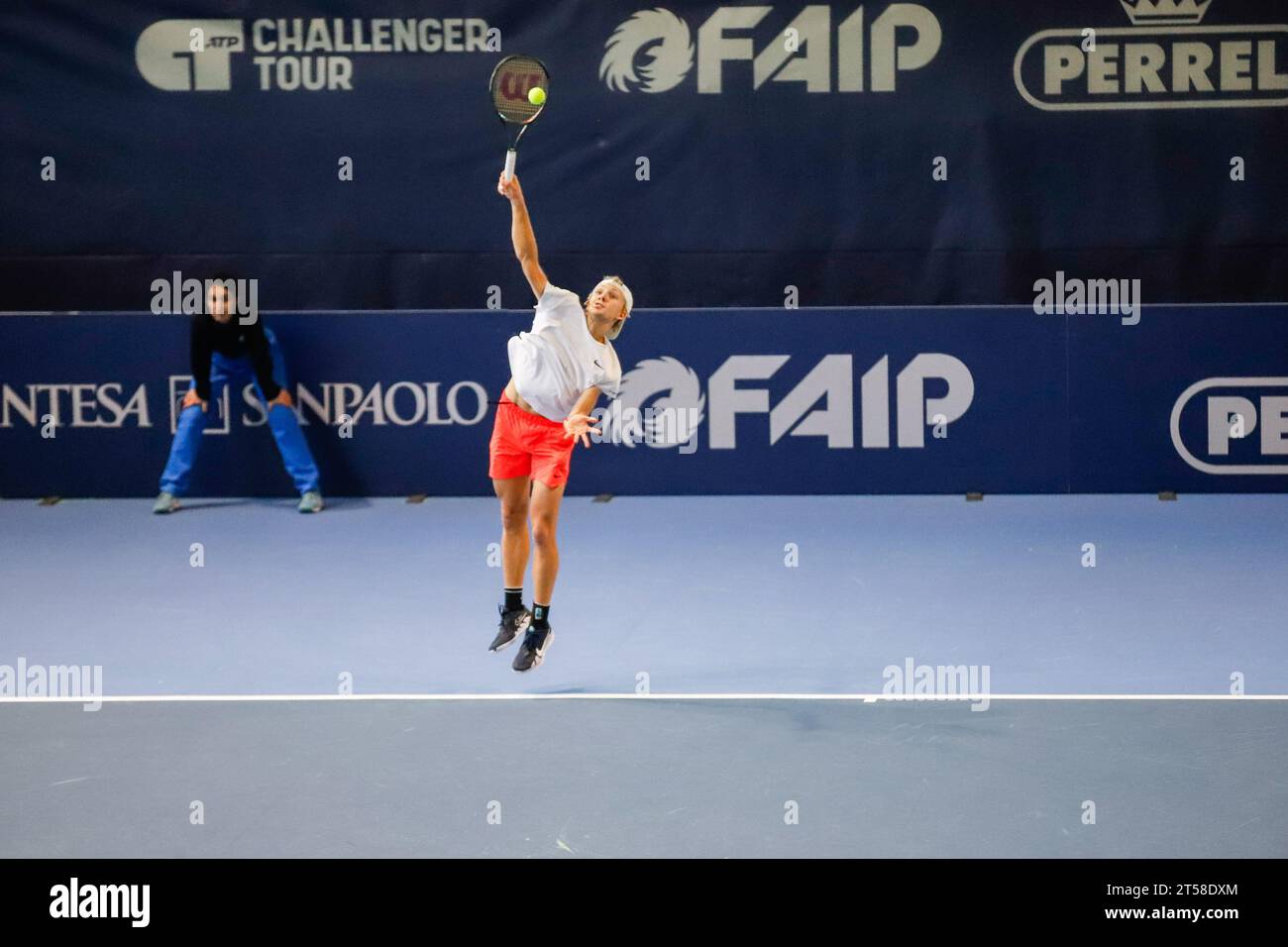 Bergamo, Italy. 03rd Nov, 2023. Mark Lajal (EST) during ATP Challenger ...
