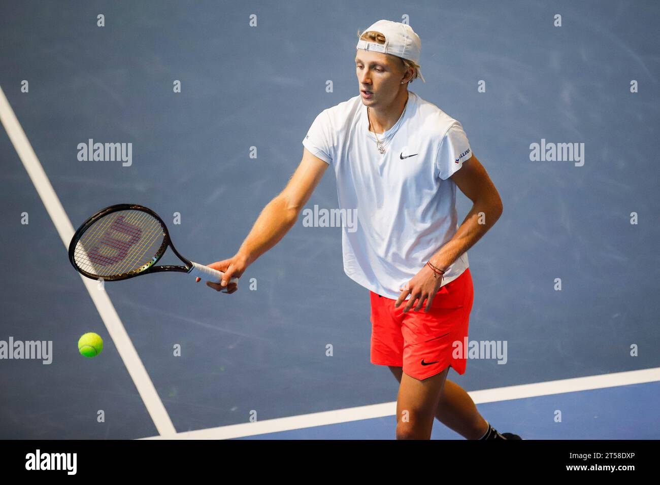 Bergamo, Italy. 03rd Nov, 2023. Mark Lajal (EST) during ATP Challenger ...