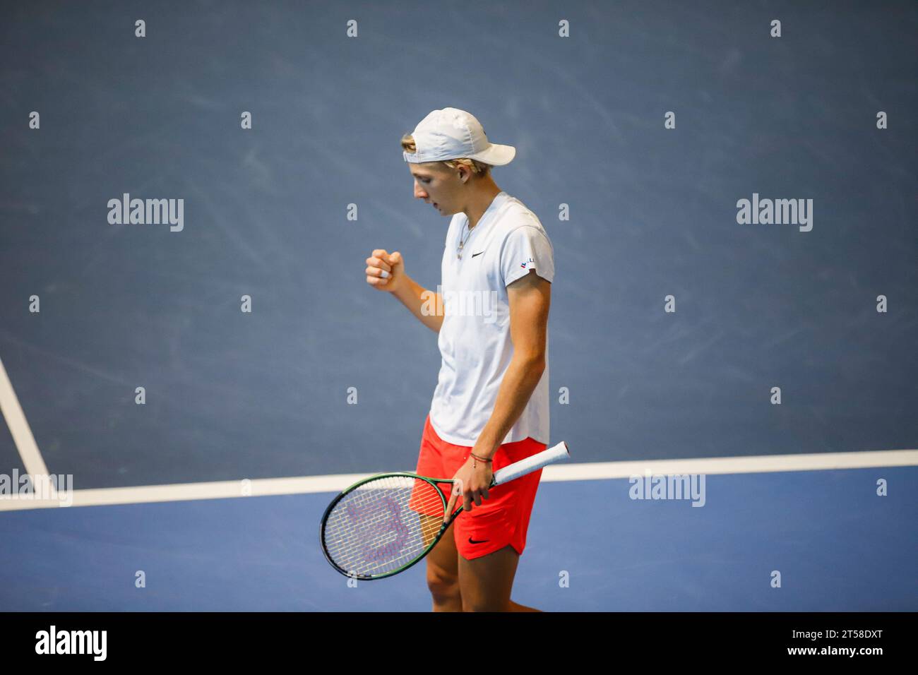 Bergamo, Italy. 03rd Nov, 2023. Mark Lajal (EST) during ATP Challenger ...