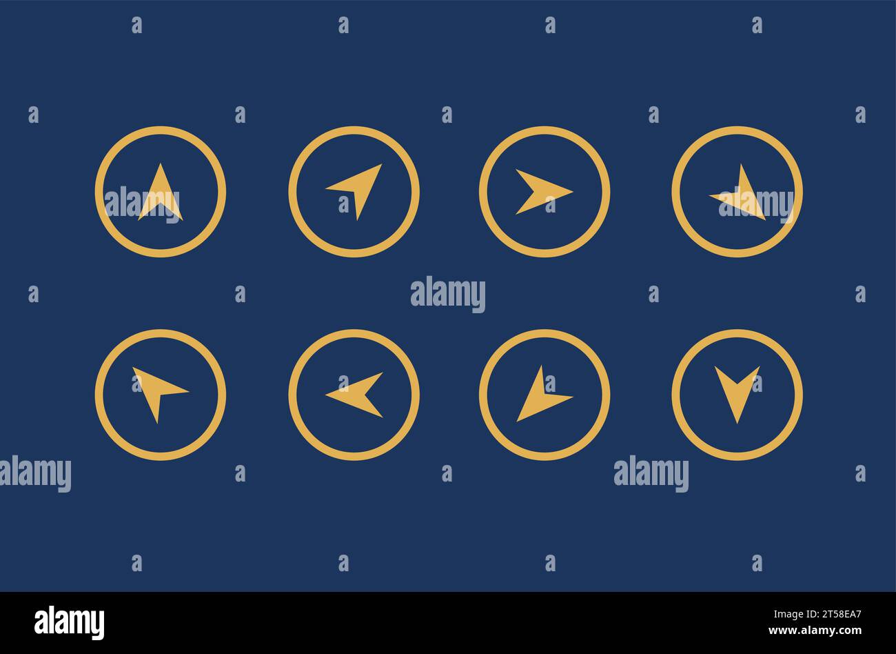 Cardinal direction sign Stock Vector Images - Alamy