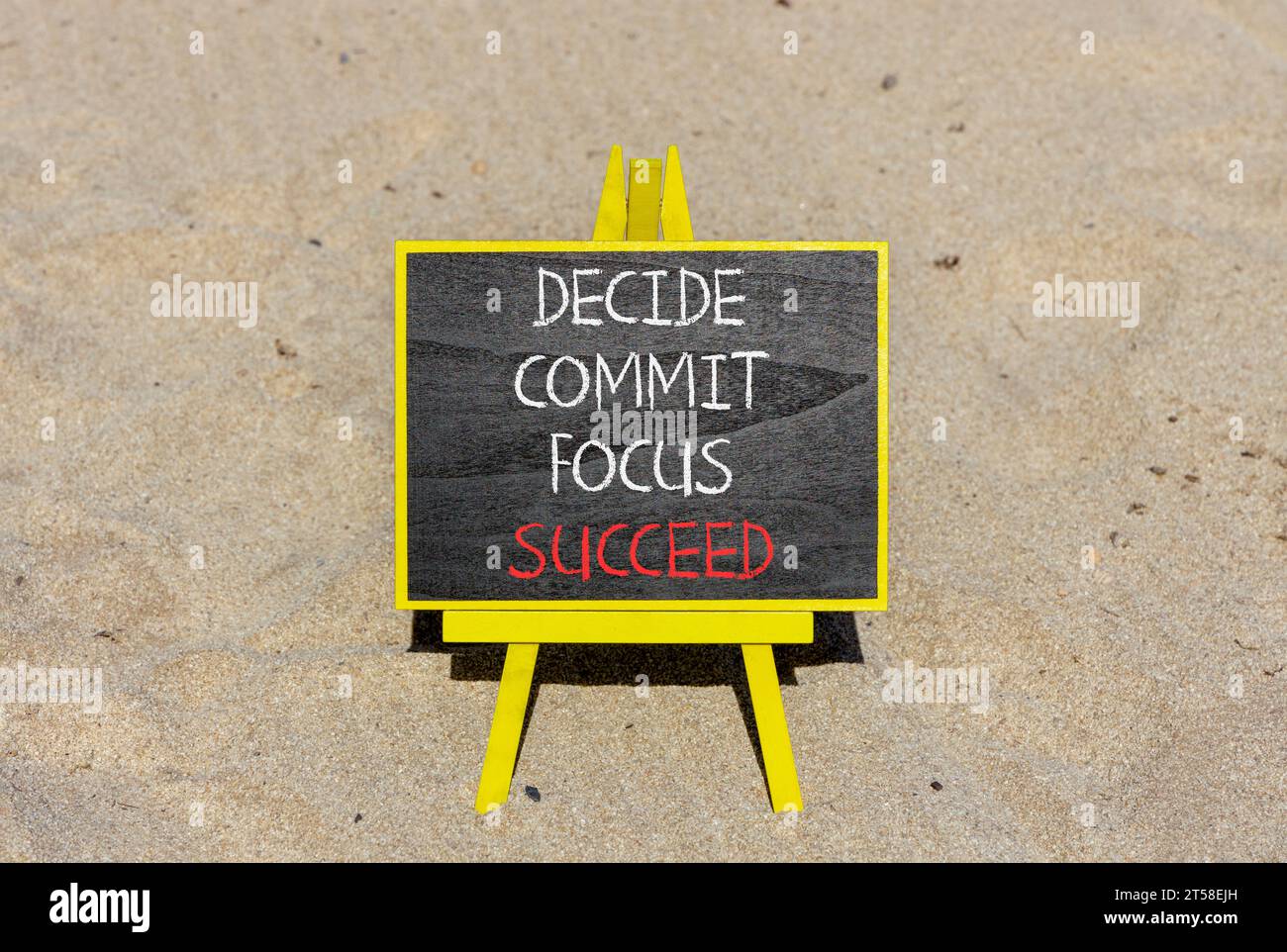 Decide commit focus succeed symbol. Concept word Decide Commit Focus ...