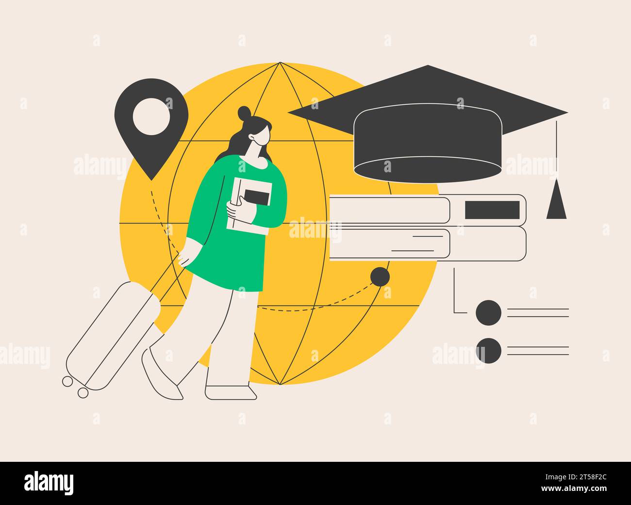 Educational tourism abstract concept vector illustration Stock Vector ...