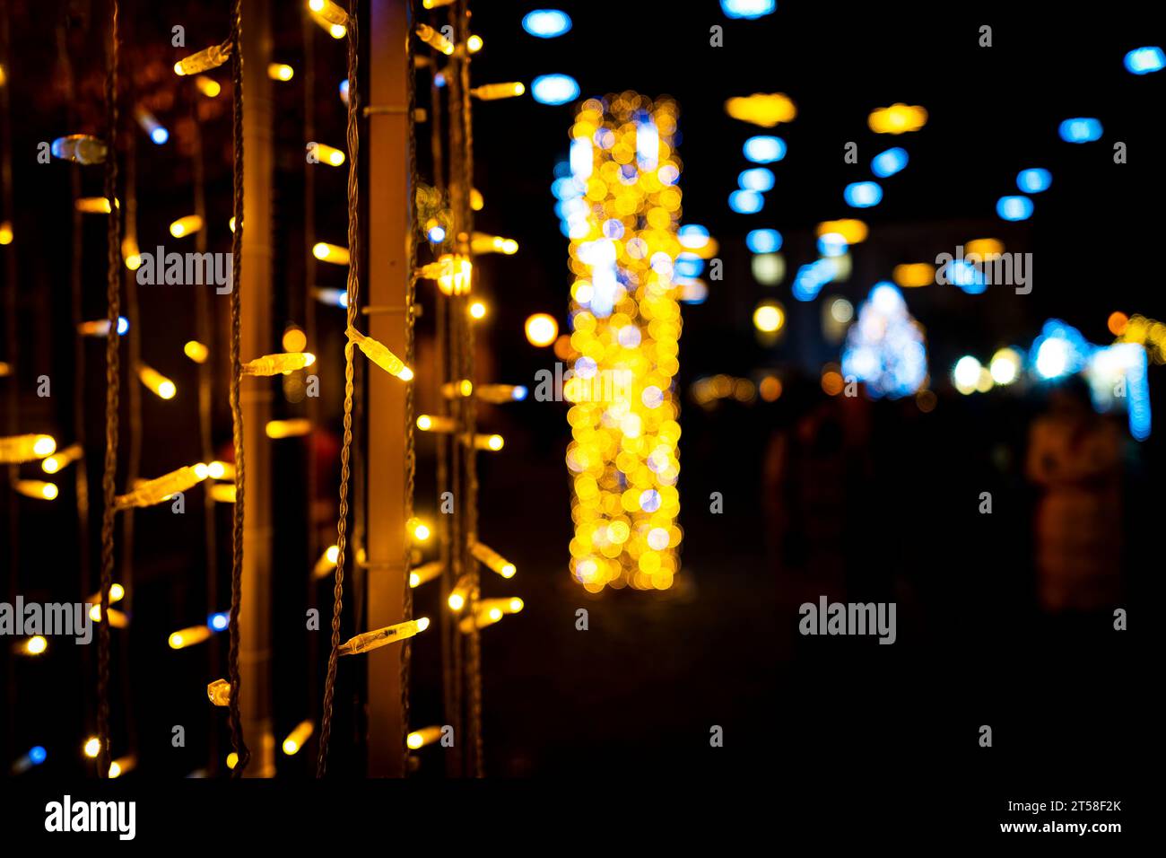 Lights night city blurred background hi-res stock photography and ...