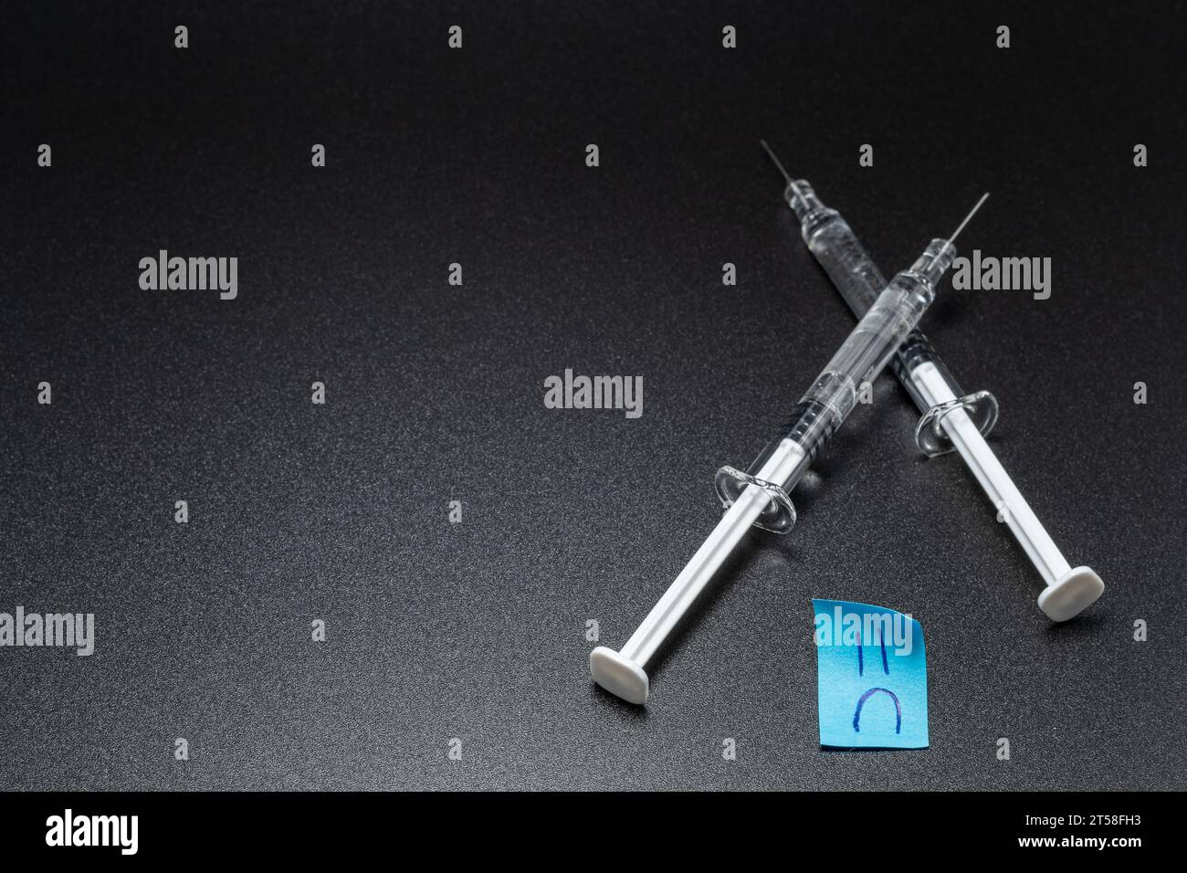 Post it with anti drugs concept. Stop drugs. Medical disposable ...