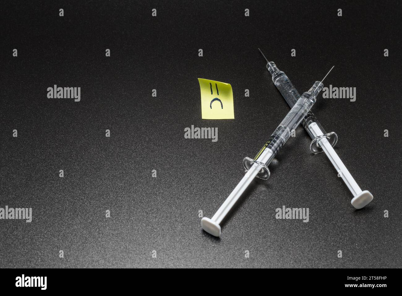 Post it with anti drugs concept. Stop drugs. Medical disposable ...