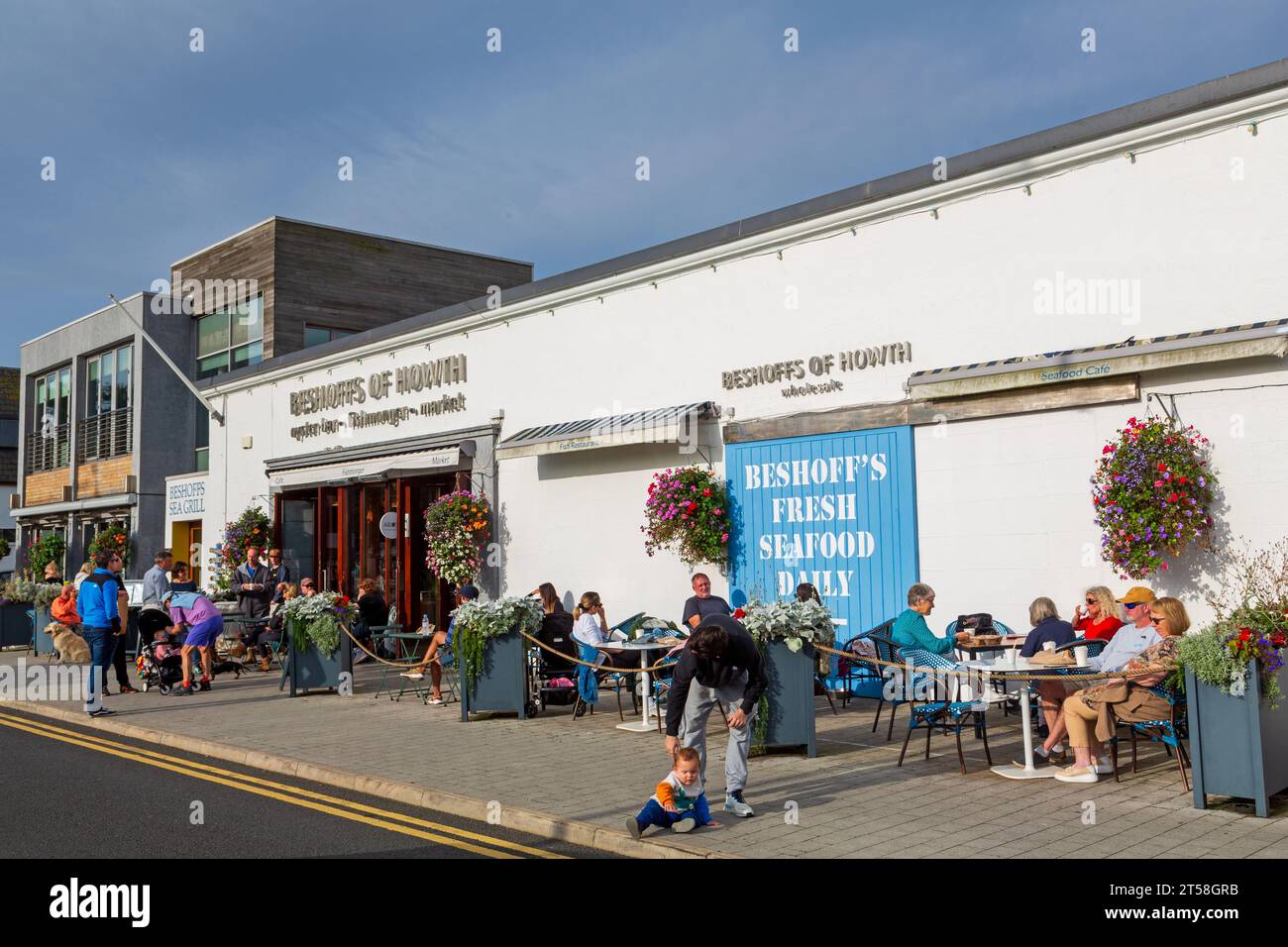 Beshoff's Restaurant, Howth Harbour, County Dublin, Ireland Stock Photo ...