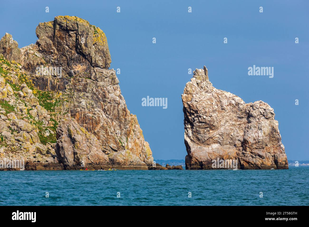 Sea stack, Ireland's Eye, Howth, County Dublin, Ireland Stock Photo - Alamy