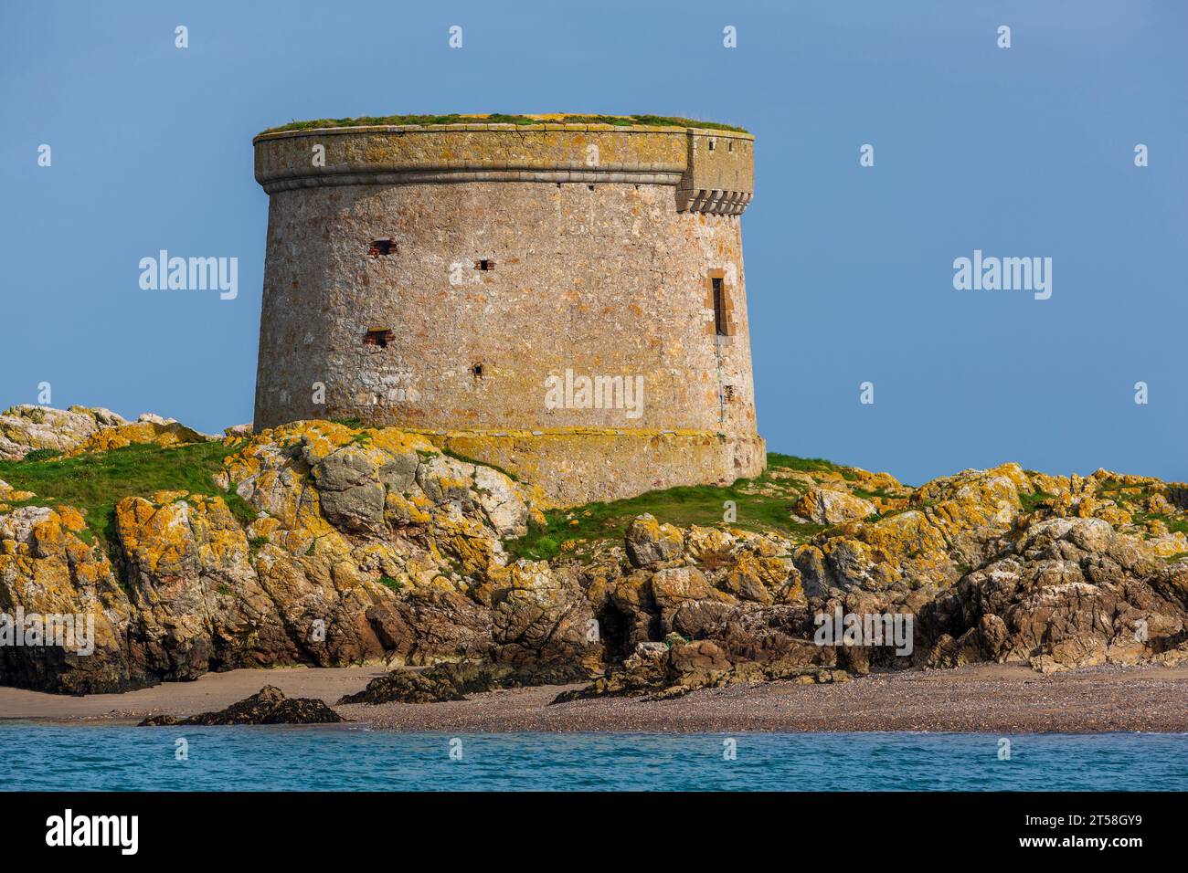 Martello Tower, Ireland's Eye, Howth, County Dublin, Ireland Stock ...
