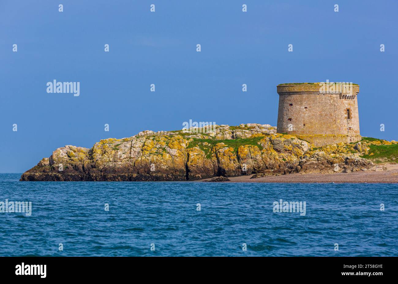 Martello Tower, Ireland's Eye, Howth, County Dublin, Ireland Stock ...