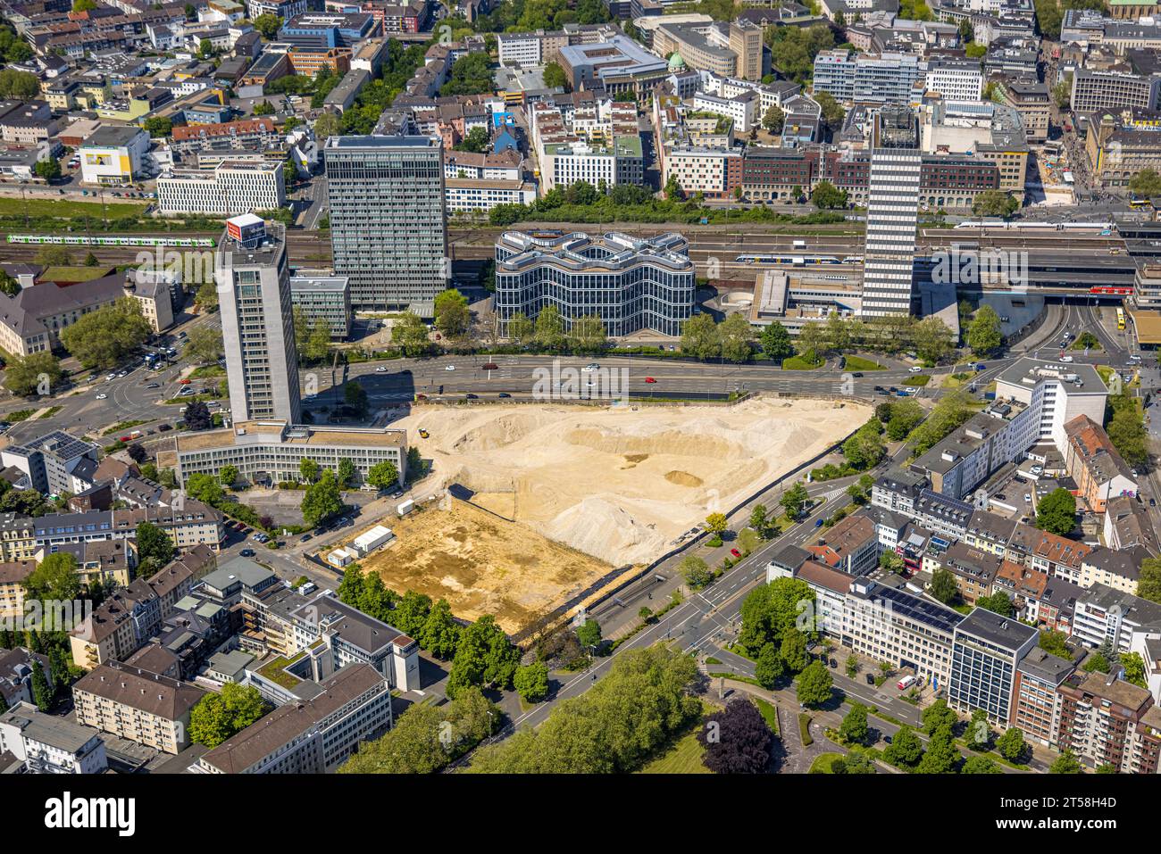 Campus essen construction site at the main station hi-res stock ...