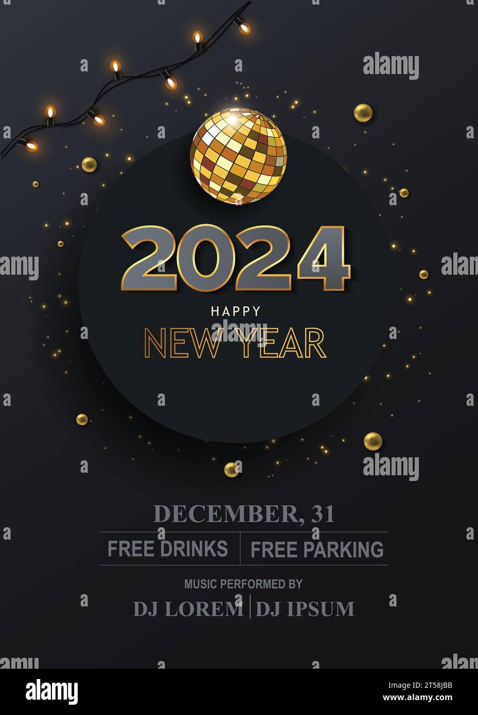 2024 Happy New Year Background for your Flyers and Greetings Card or ...