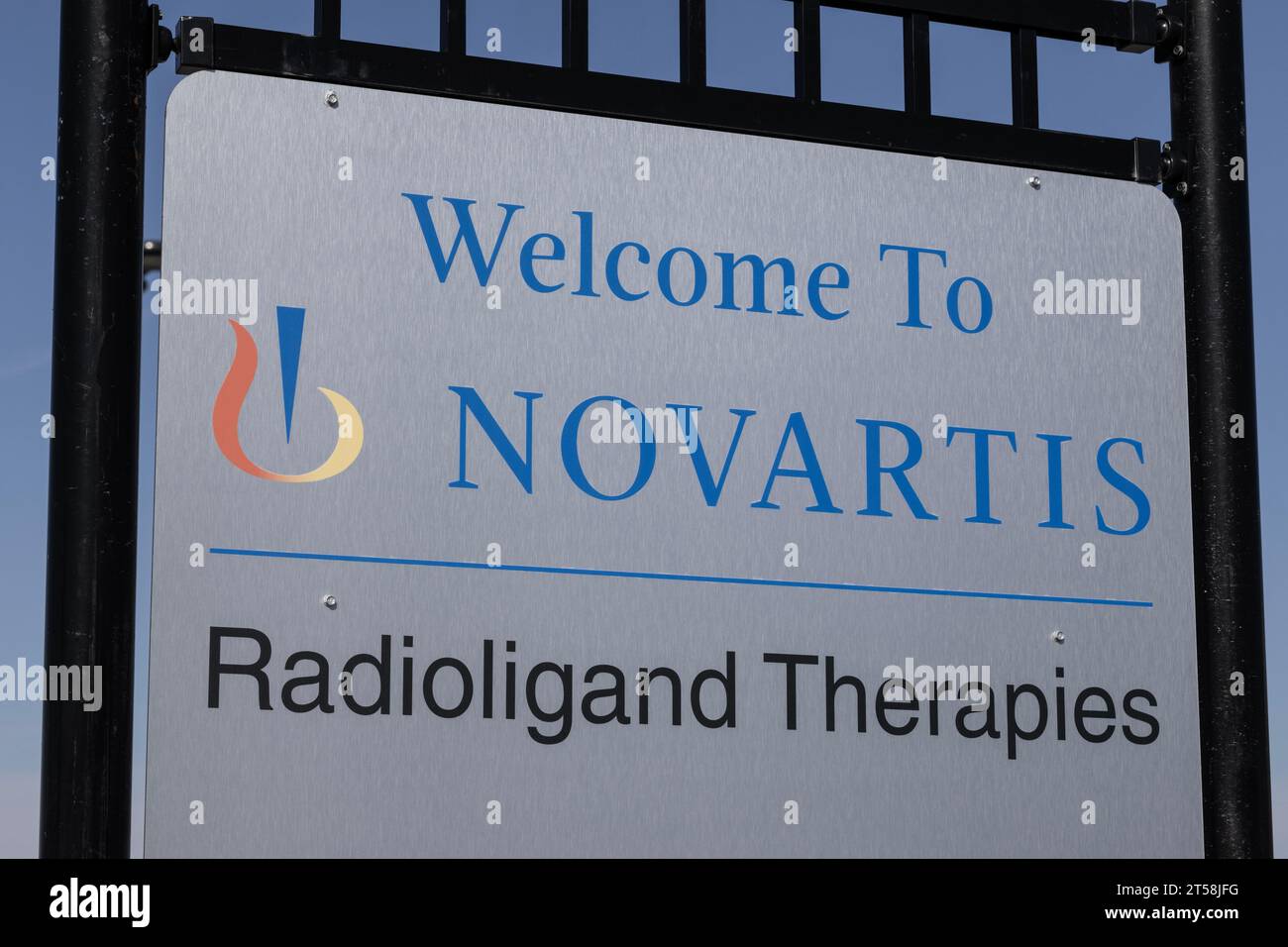 Indianapolis - November 2, 2023: Novartis manufacturing facility ...