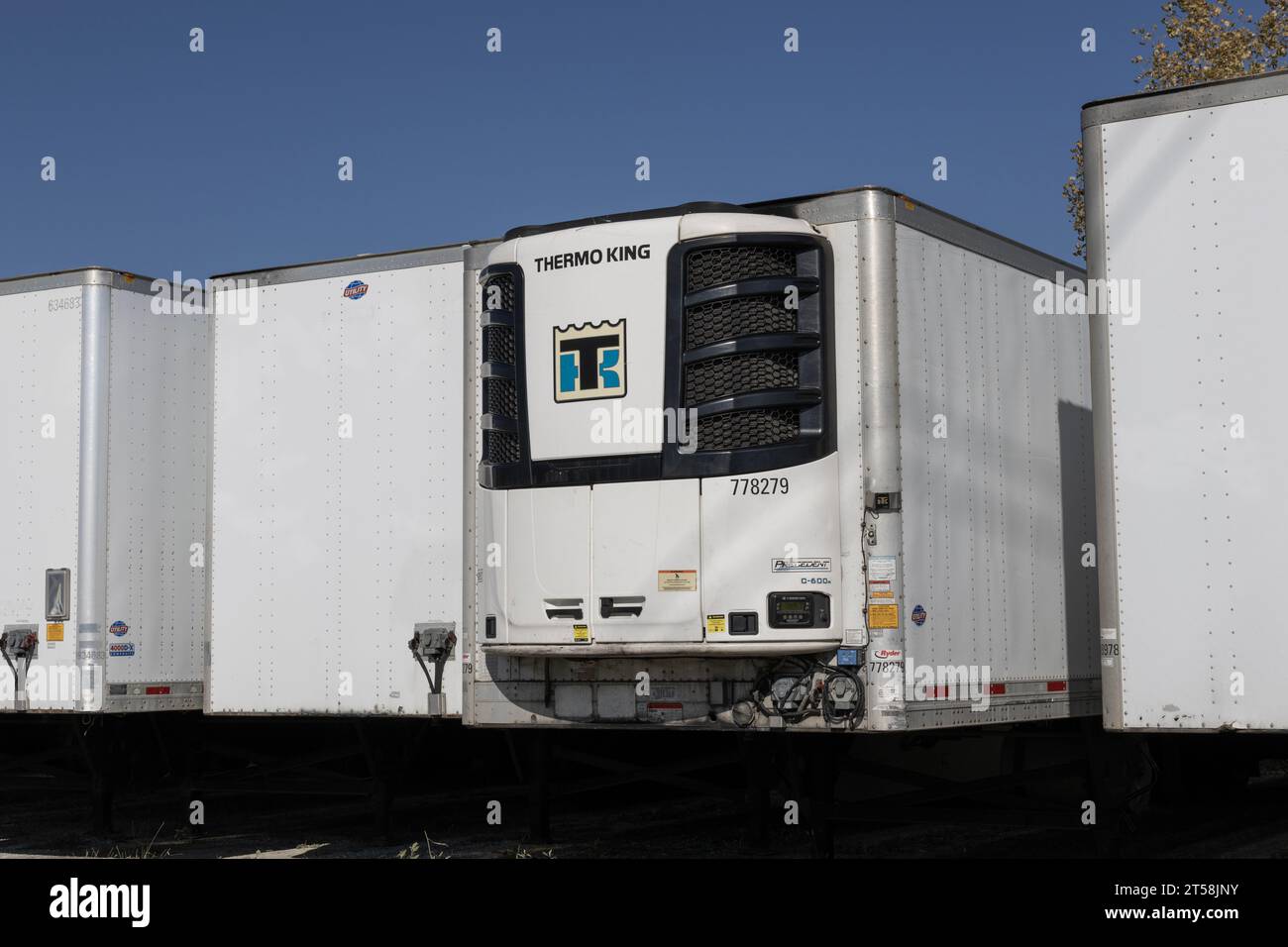 Indianapolis - November 2, 2023: Thermo King refrigeration unit on a ...