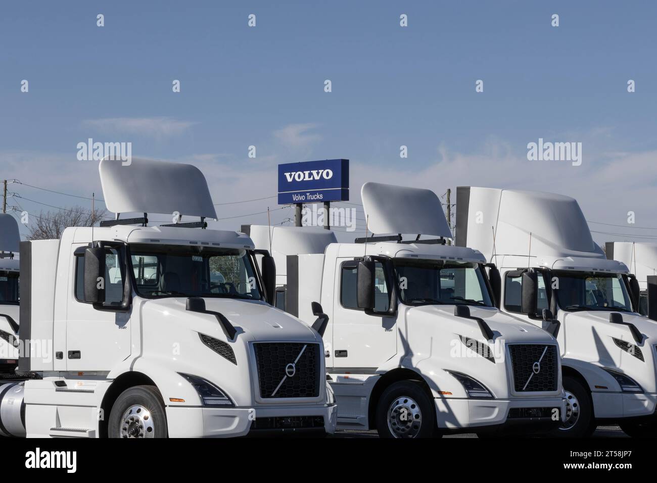 Indianapolis - November 2, 2023: Volvo Semi Tractor Trailer Big Rig ...
