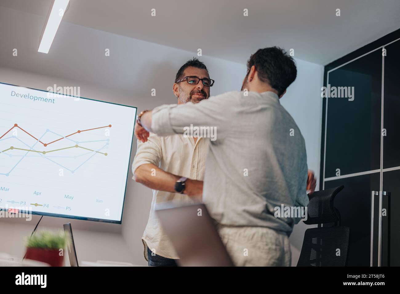 Colleague bid farewell, embracing change and new opportunities, in a ...