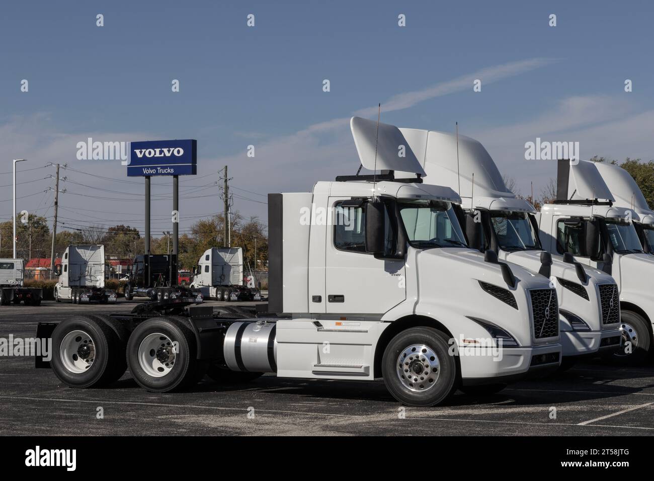 Indianapolis - November 2, 2023: Volvo Semi Tractor Trailer Big Rig ...