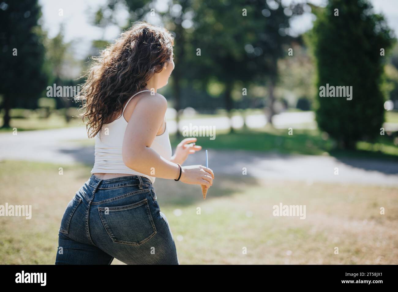 A positive, joyful scene that captures the essence of a perfect day off ...