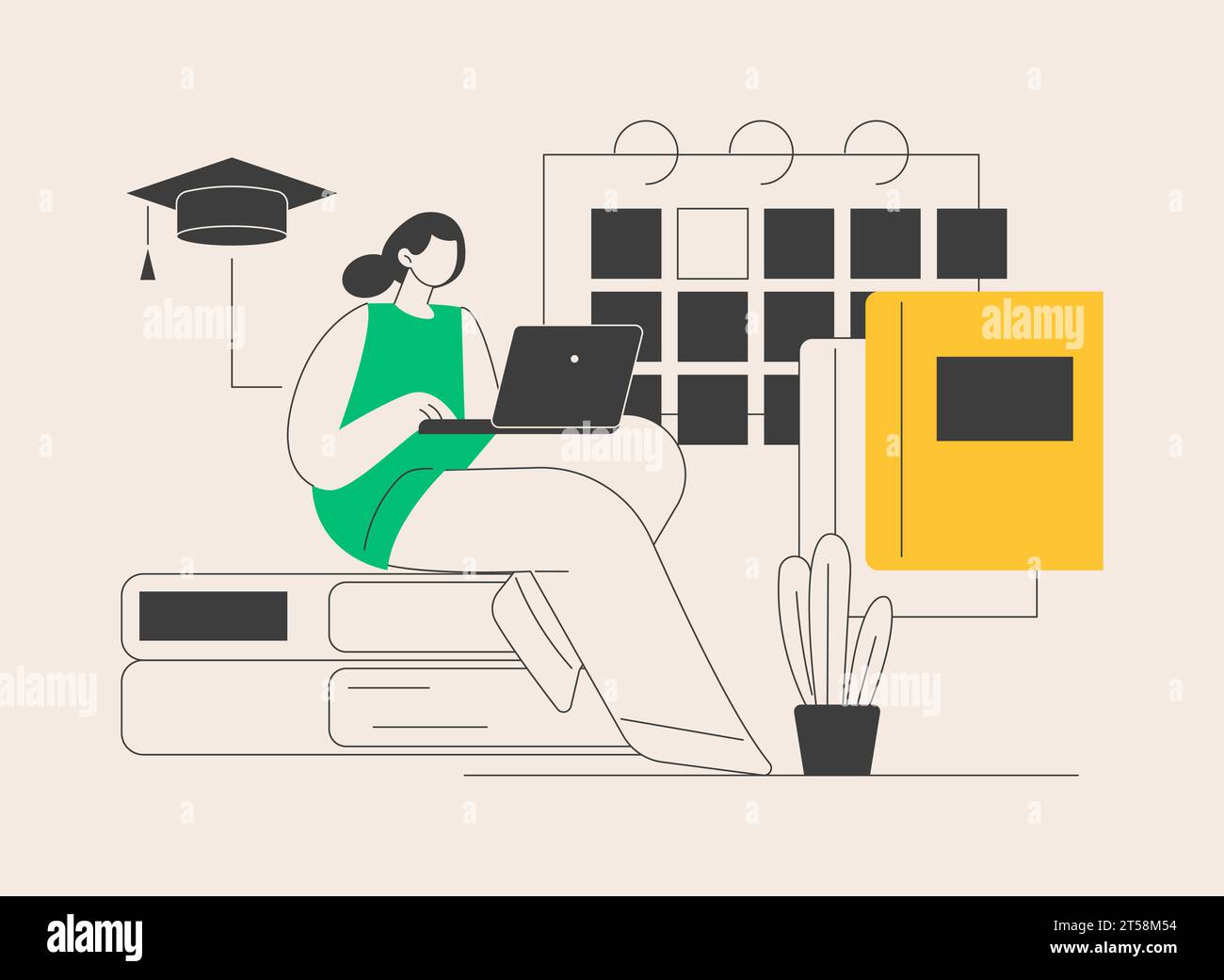 Personalized learning abstract concept vector illustration Stock Vector ...