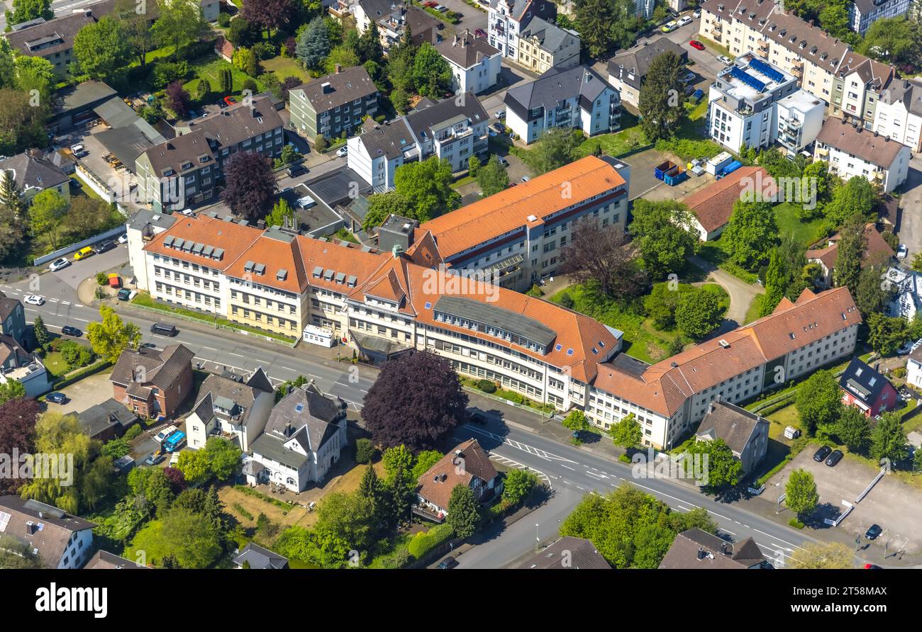 Aerial view, Center for Mental Health Elsey, Hohenlimburg, Hagen ...