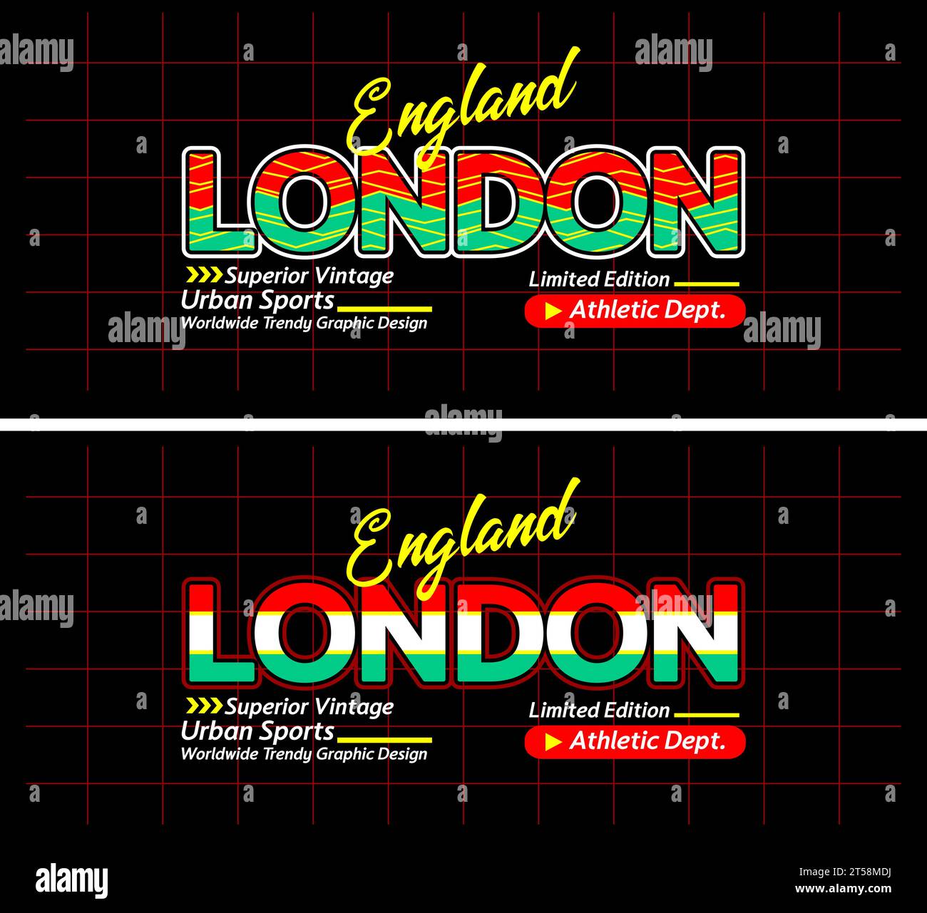 London urban line lettering sports style vintage college, typography ...