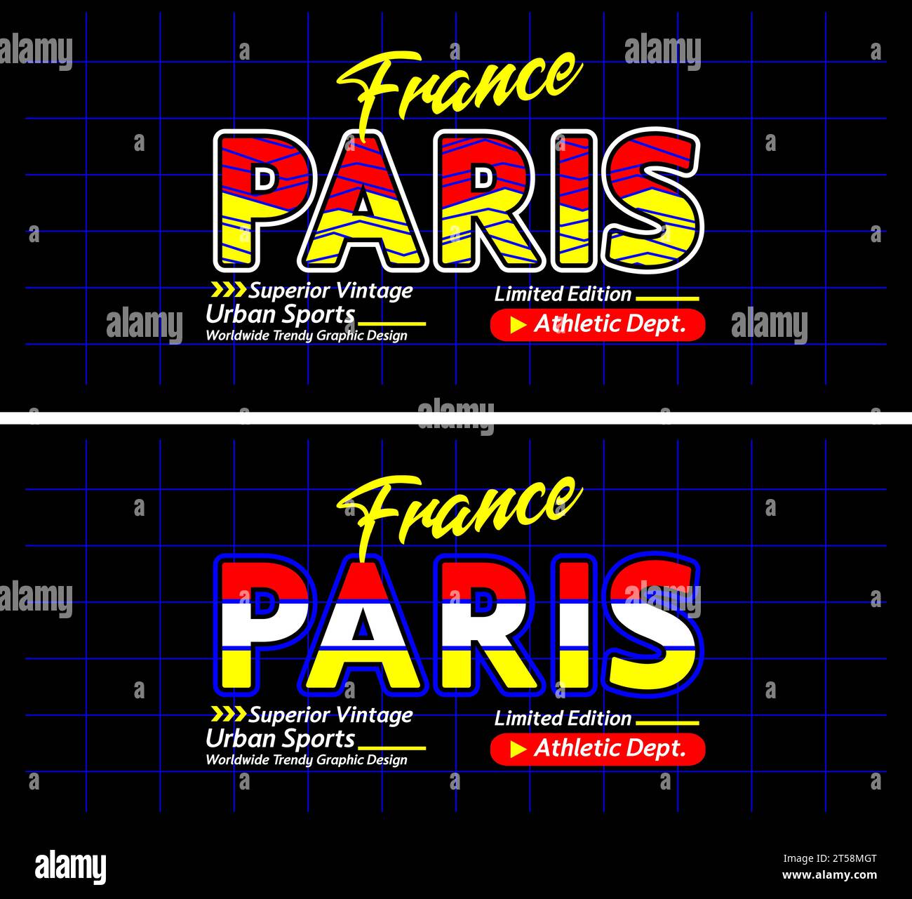 Paris urban line lettering sports style vintage college, typography ...