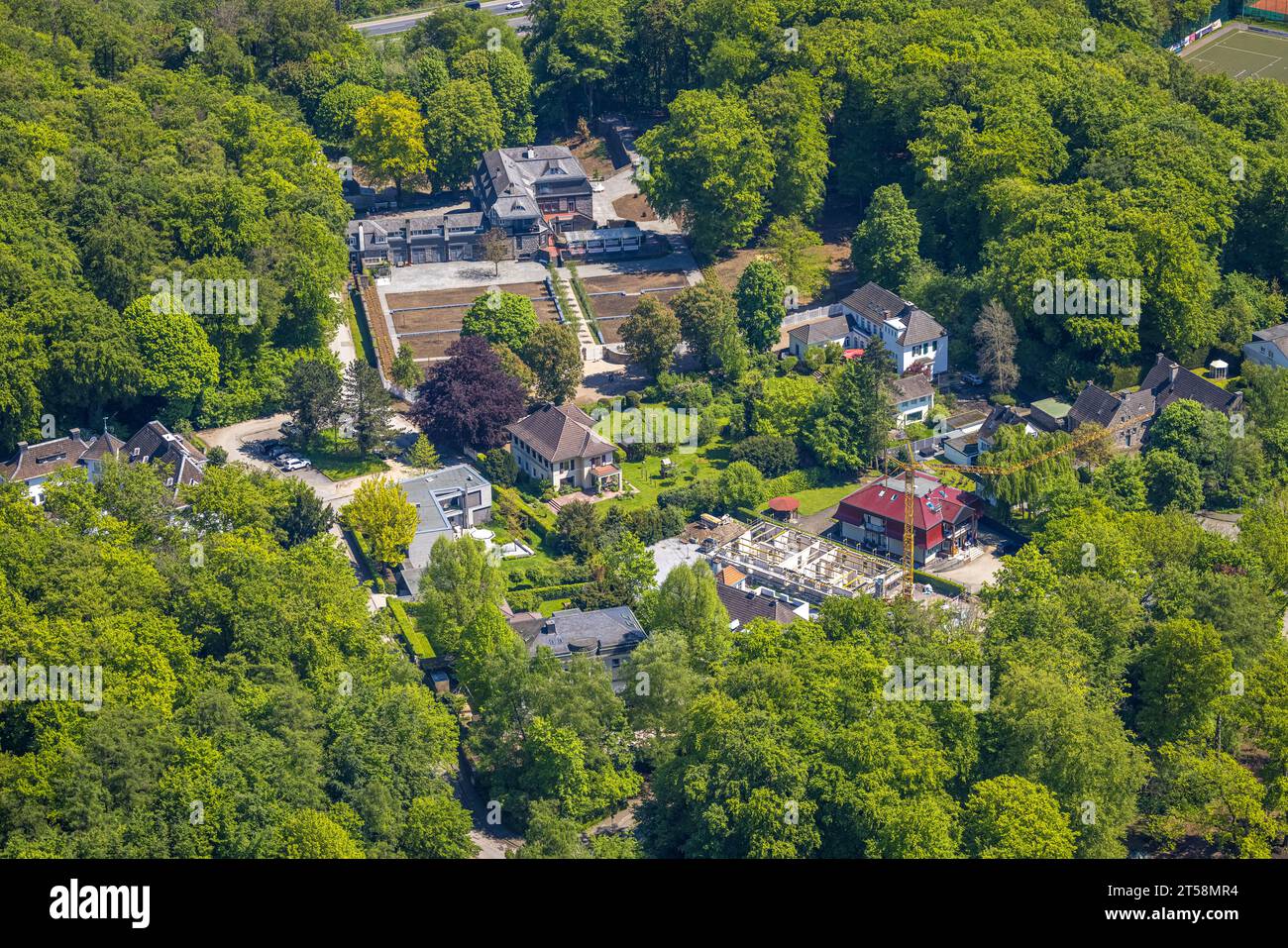 Aerial view, Hohenhof - Art Nouveau villa of the Osthaus Museum ...