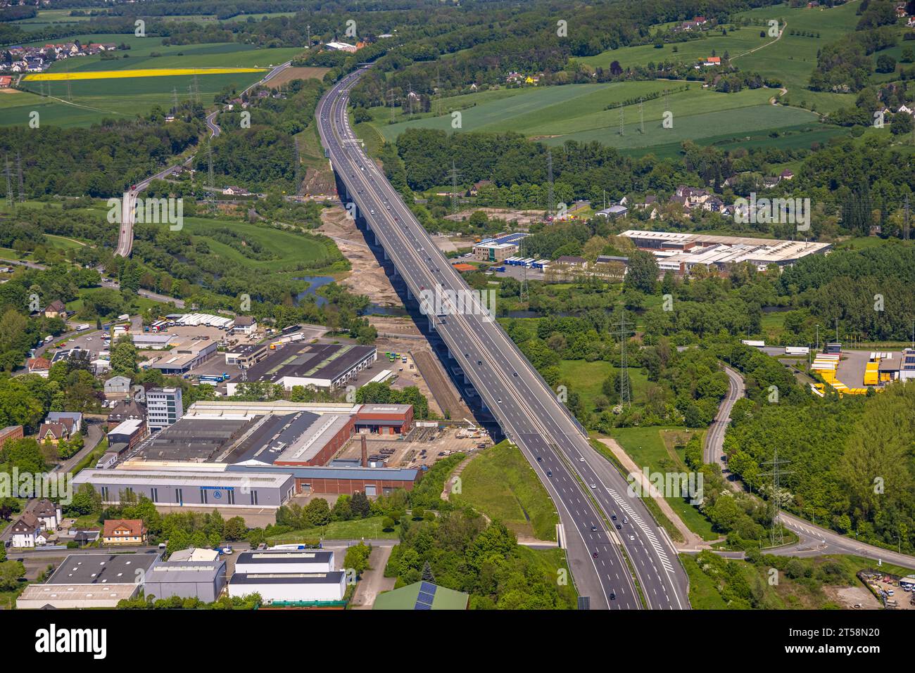 Lennetal bridge of the a45 highway hi-res stock photography and images ...