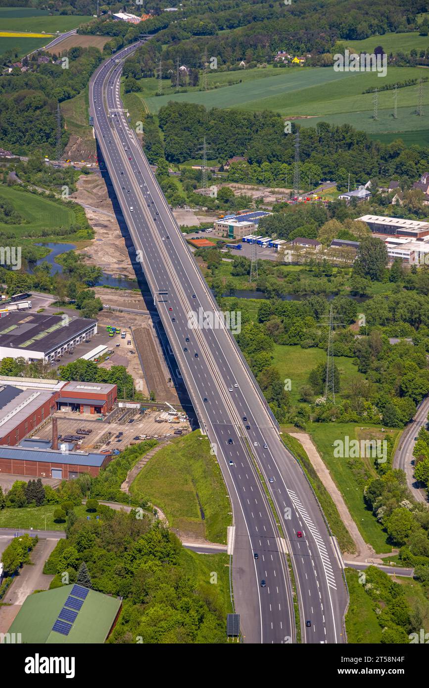 Lennetal bridge of the a45 freeway hi-res stock photography and images ...