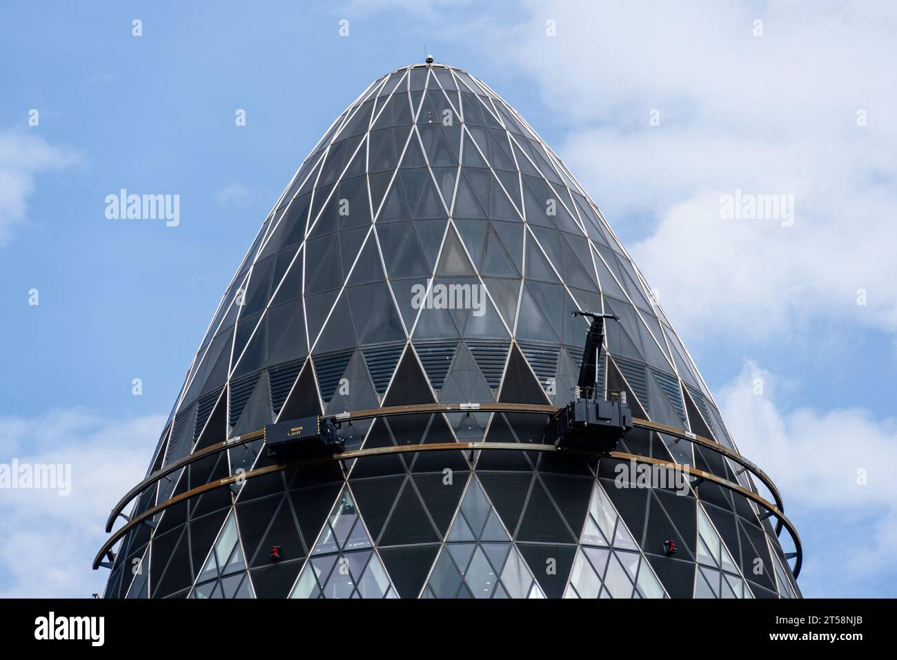 London, UK - August 25, 2023: The Gherkin Building or 30 St Mary Axe by ...
